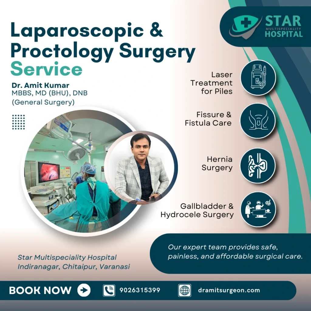 Best Laparoscopic and Proctology Surgery in Varanasi | Dr. Amit Kumar